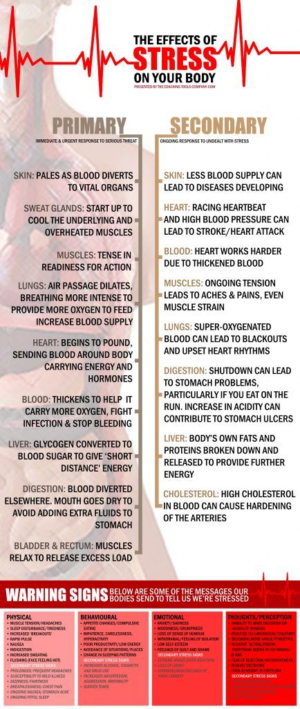 Stress Infographic: The Effects of Stress and Warning Signs | The ...