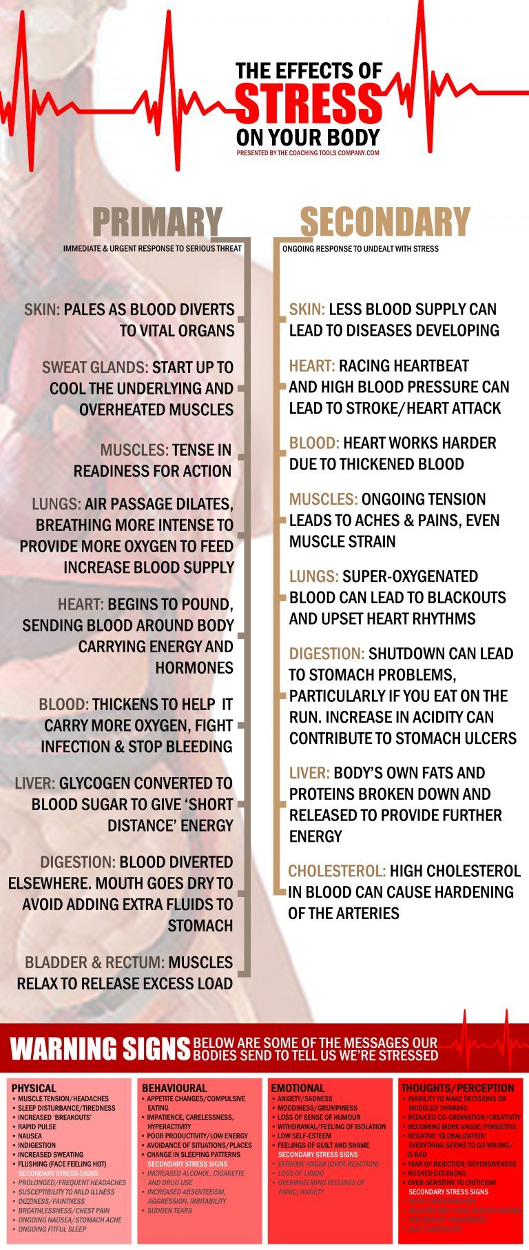 Stress Infographic: The Effects of Stress and Warning Signs | The ...
