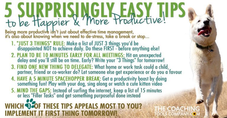 5 Surprisingly Easy Tips To Get Focused, Be Happier and More Productive ...