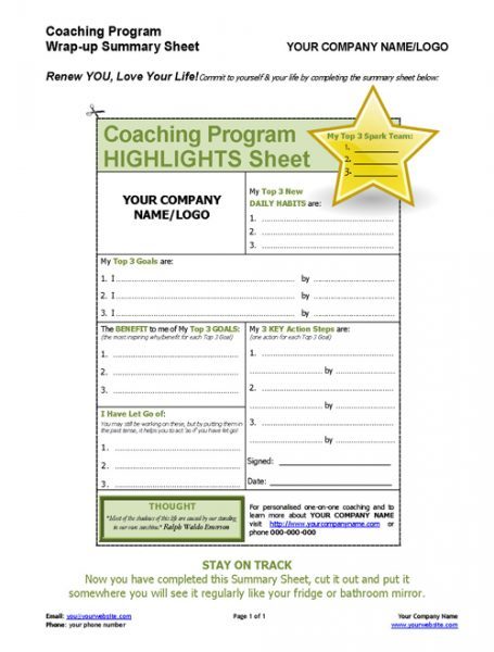 Renew YOU! Coaching Program & Template | Coaching Tools from The ...