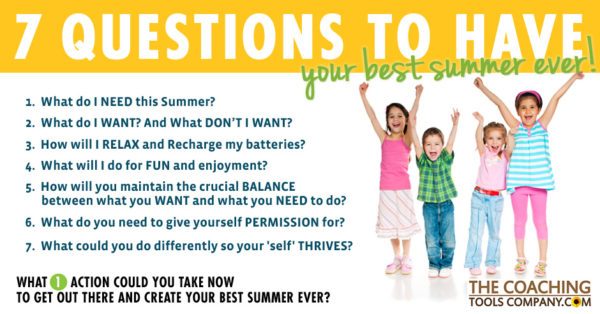 7 Coaching Questions to Have Your Best Summer Ever! (Graphic) | The ...