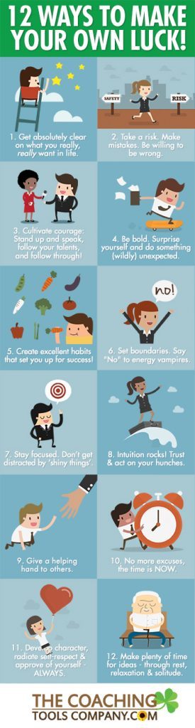 12 Ways to Make Your Own Luck (INFOGRAPHIC) | The Launchpad - The ...