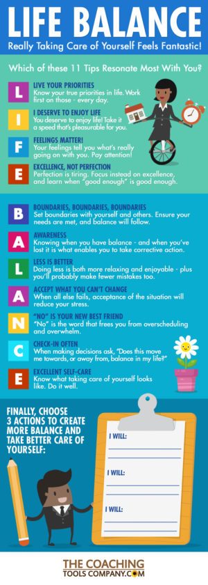 Life Balance INFOGRAPHIC: 11 Powerful Tips for More Balance in Life! | The Launchpad - The ...