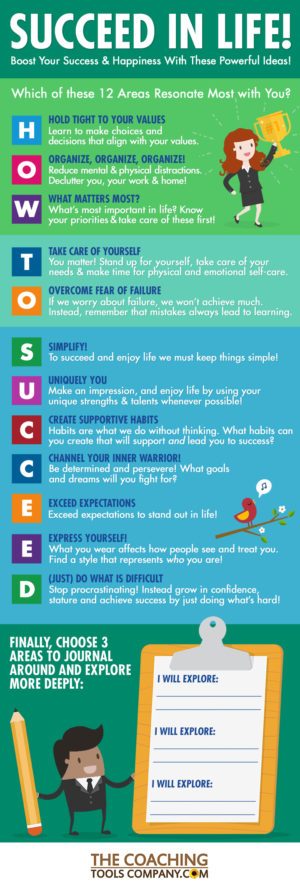 Succeed in Life INFOGRAPHIC with 12 Tips on How to Succeed! | The ...