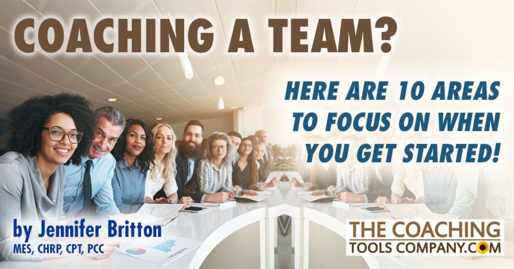 10 Areas to Focus on When You Start Coaching a Team! | By Jennifer ...
