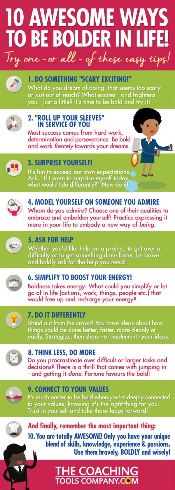 BE BOLD! 10 Awesome Ways to Be Bolder in Life (Infographic) | The ...