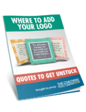 8) August: Quote Graphics to Get Unstuck | Coaching Tools from The ...