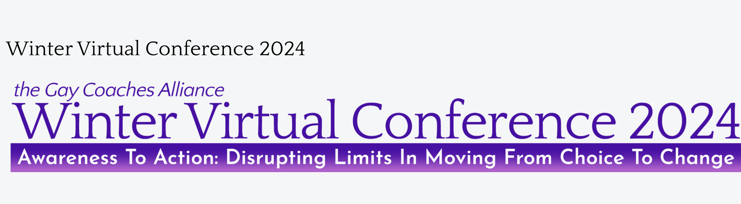 The Gay Coaches Alliance - Virtual Winter Conference 2024 | The ...